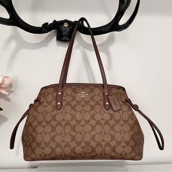 Coach | Bags | Coach Drawstring Carryall In Signature Canvas | Poshmark
